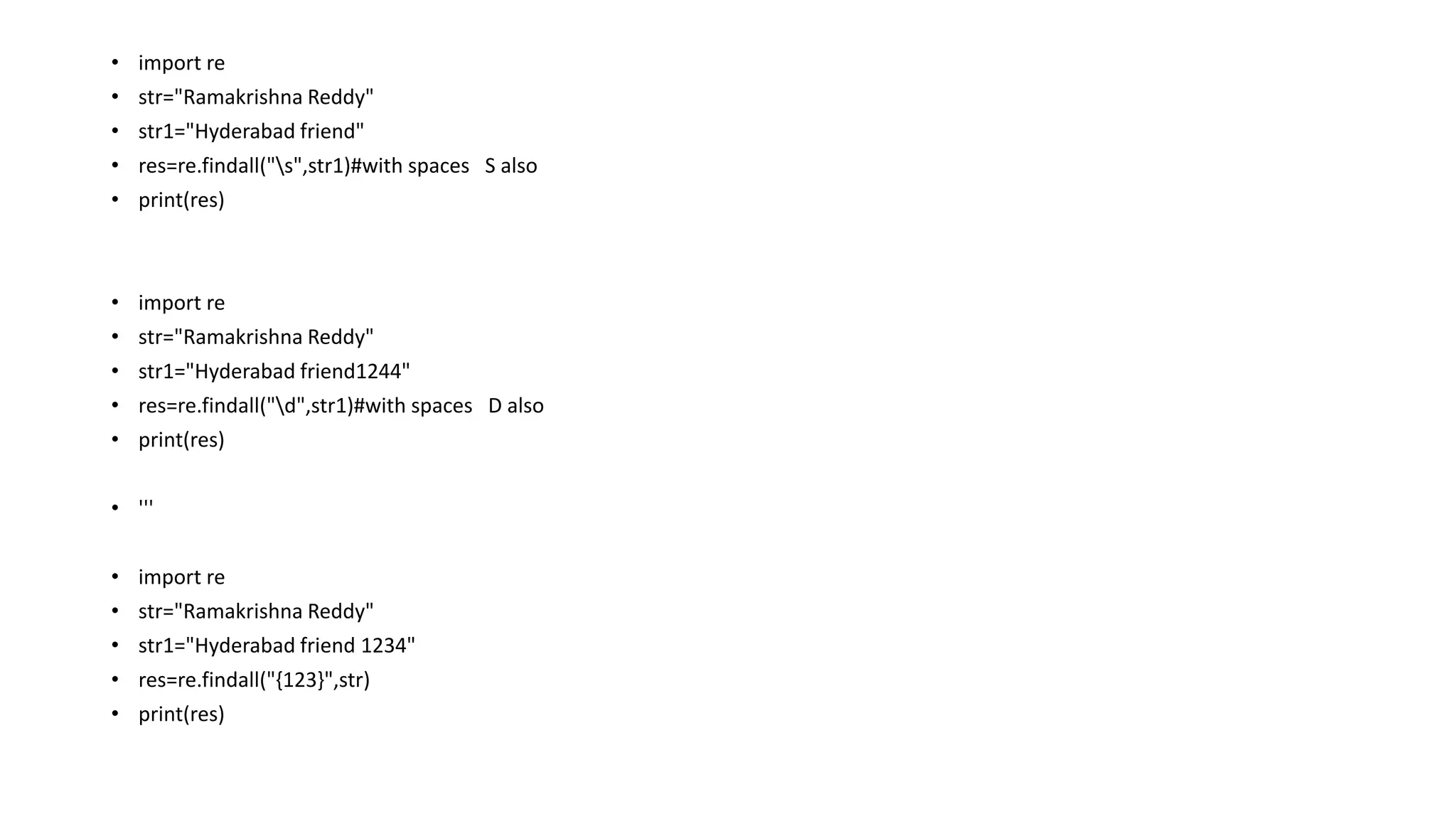 Regular Expressions In Python Pptx