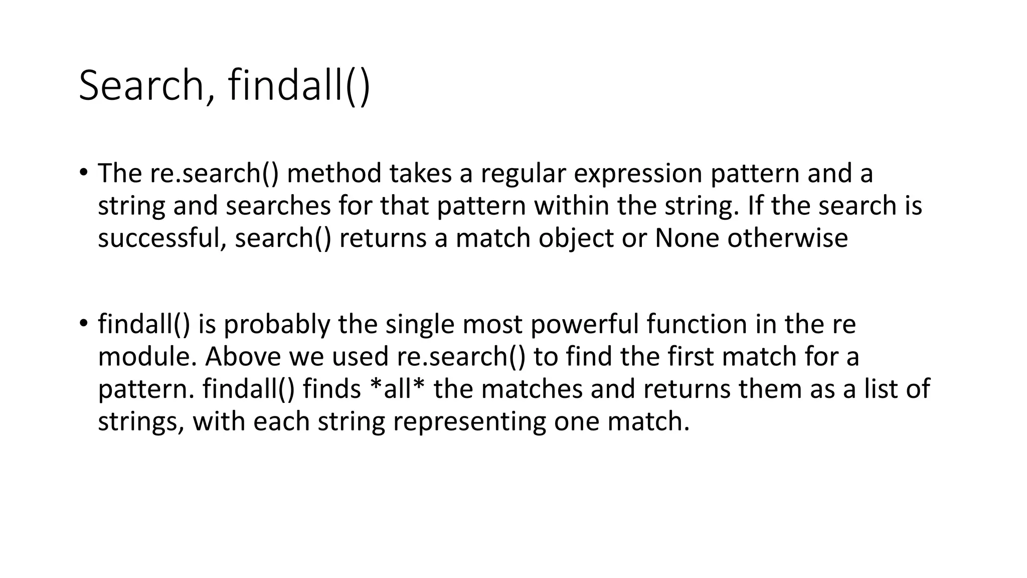 Regular Expressions In Python Pptx