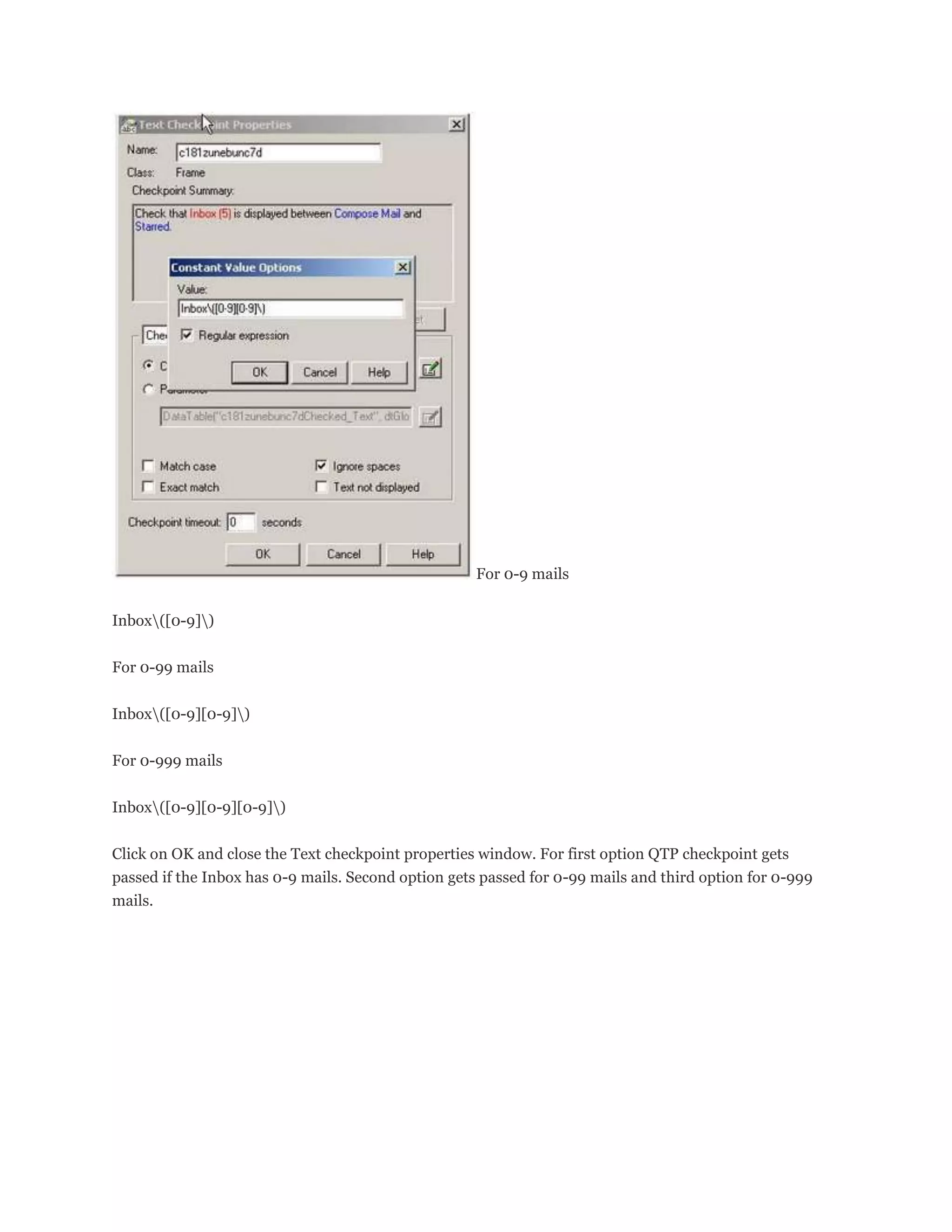 Regular Expressions in QTP | DOCX