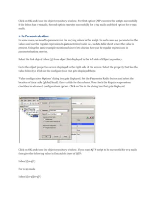 Regular Expressions in QTP | DOCX