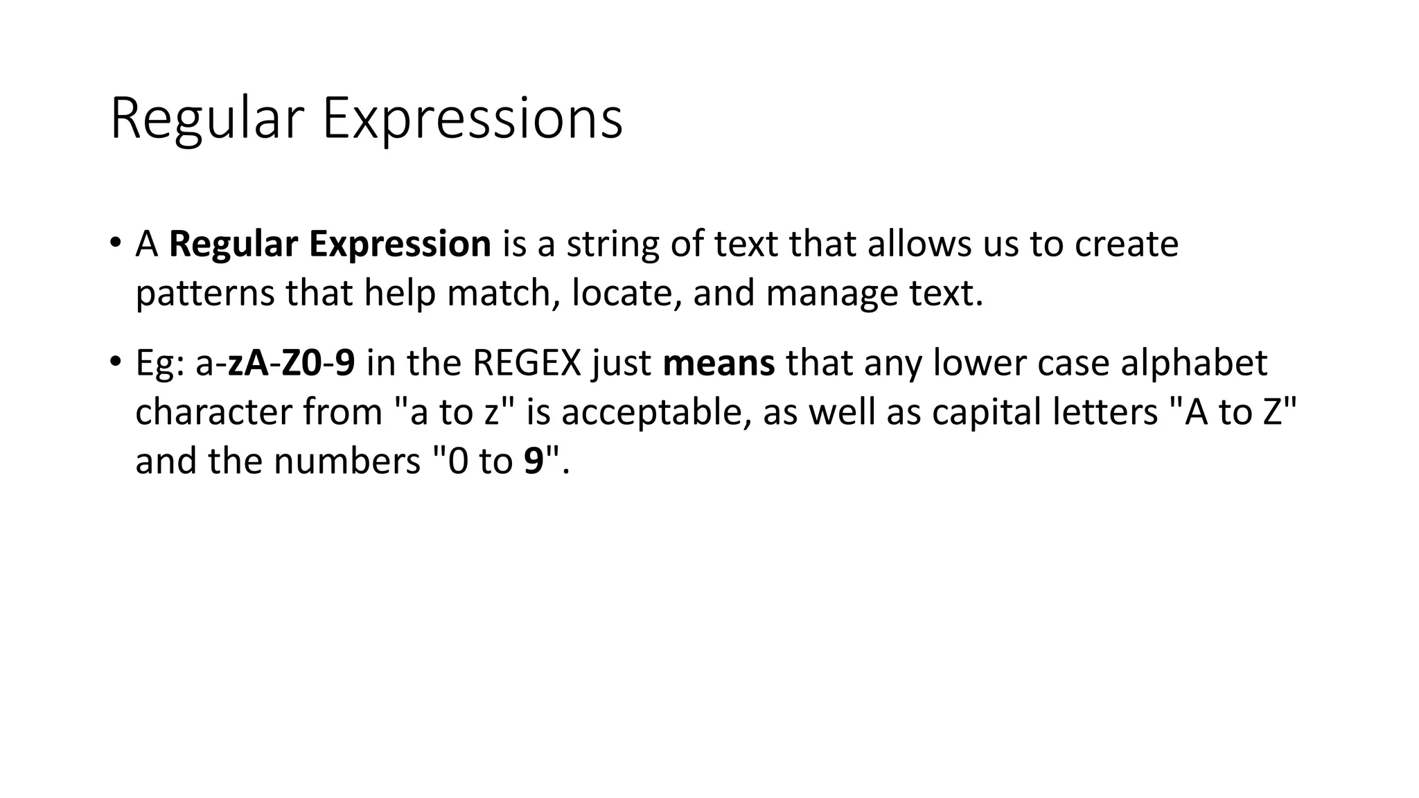 Regular expressions in ui path | PPTX