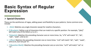Regular Expressions(Theory of programming languages)) | PPT