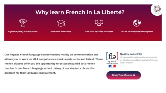 Regular French Course - La Liberté French Institute | PDF