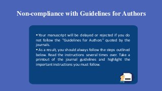 REGULAR GAFFE THAT REASON FOR MANUSCRIPT REJECTION | PPT