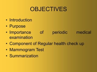 Regular health checkup | PPTX