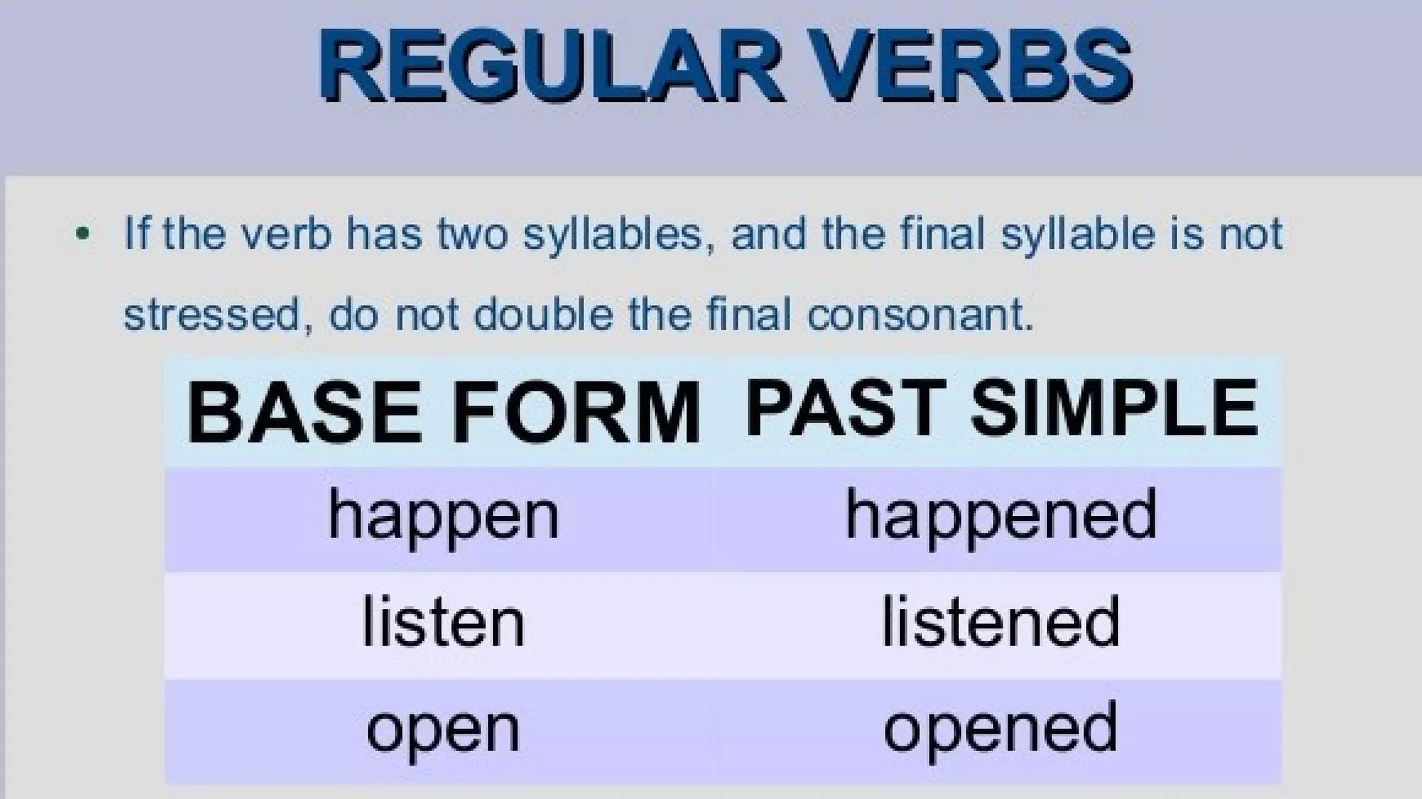 REGULAR & IRREGULAR VERB | PPT