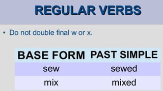 REGULAR & IRREGULAR VERB | PPT