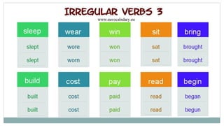 REGULAR & IRREGULAR VERB | PPT