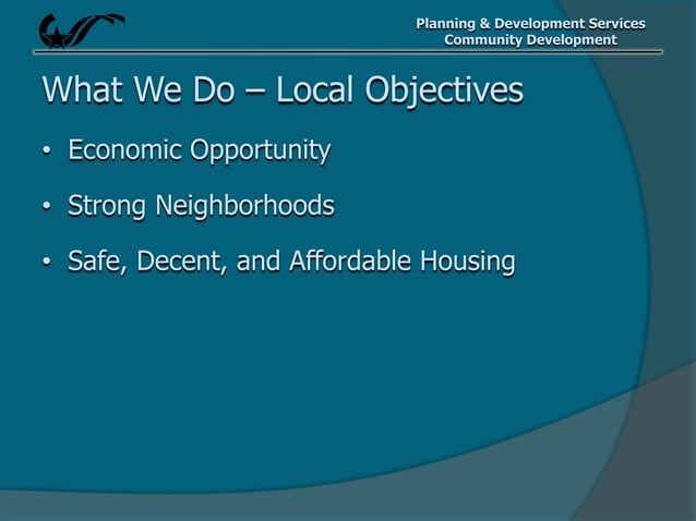 Community Development Annual Action Plan and Budget | PPT