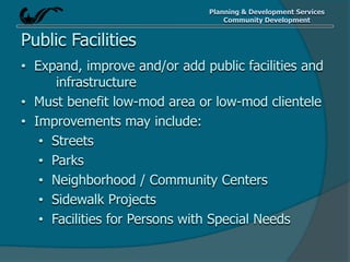 Community Development Annual Action Plan and Budget | PPT