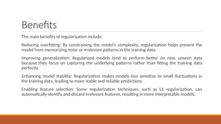 Regularization concept in machine learning | PPT