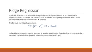 Regularization concept in machine learning | PPTX