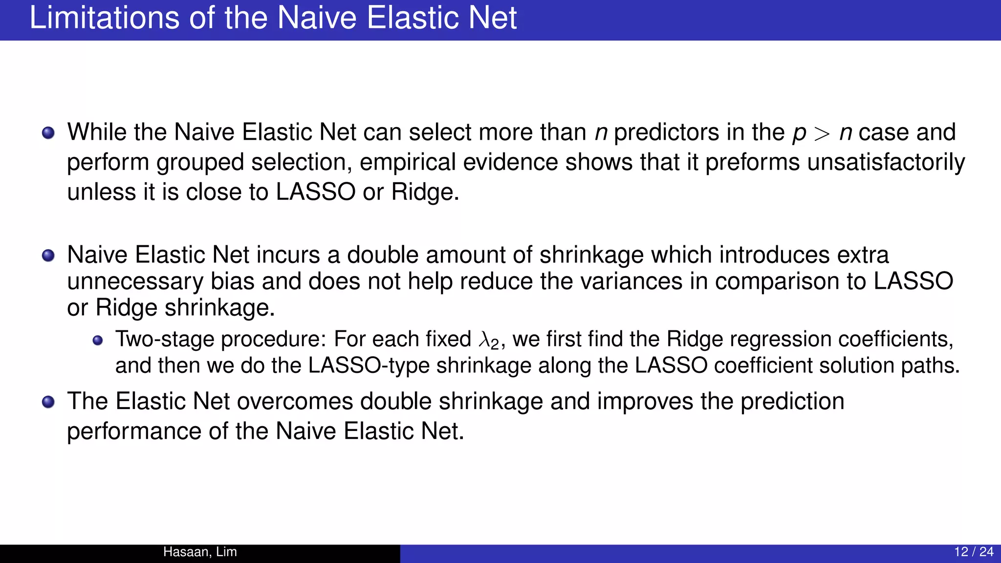 Regularization And Variable Selection Via Elastic Net Pdf