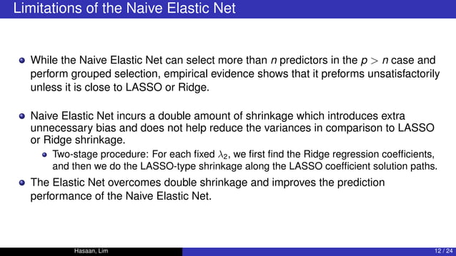 Regularization And Variable Selection Via Elastic Net Pdf Technology And Computing