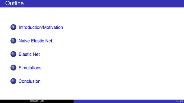Regularization And Variable Selection Via Elastic Net Pdf Technology And Computing