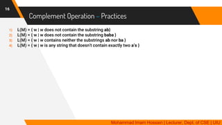 TOC 3 | Different Operations on DFA | PDF