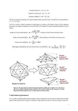 Regular Pentagonal Right Antiprism by HCR | PDF