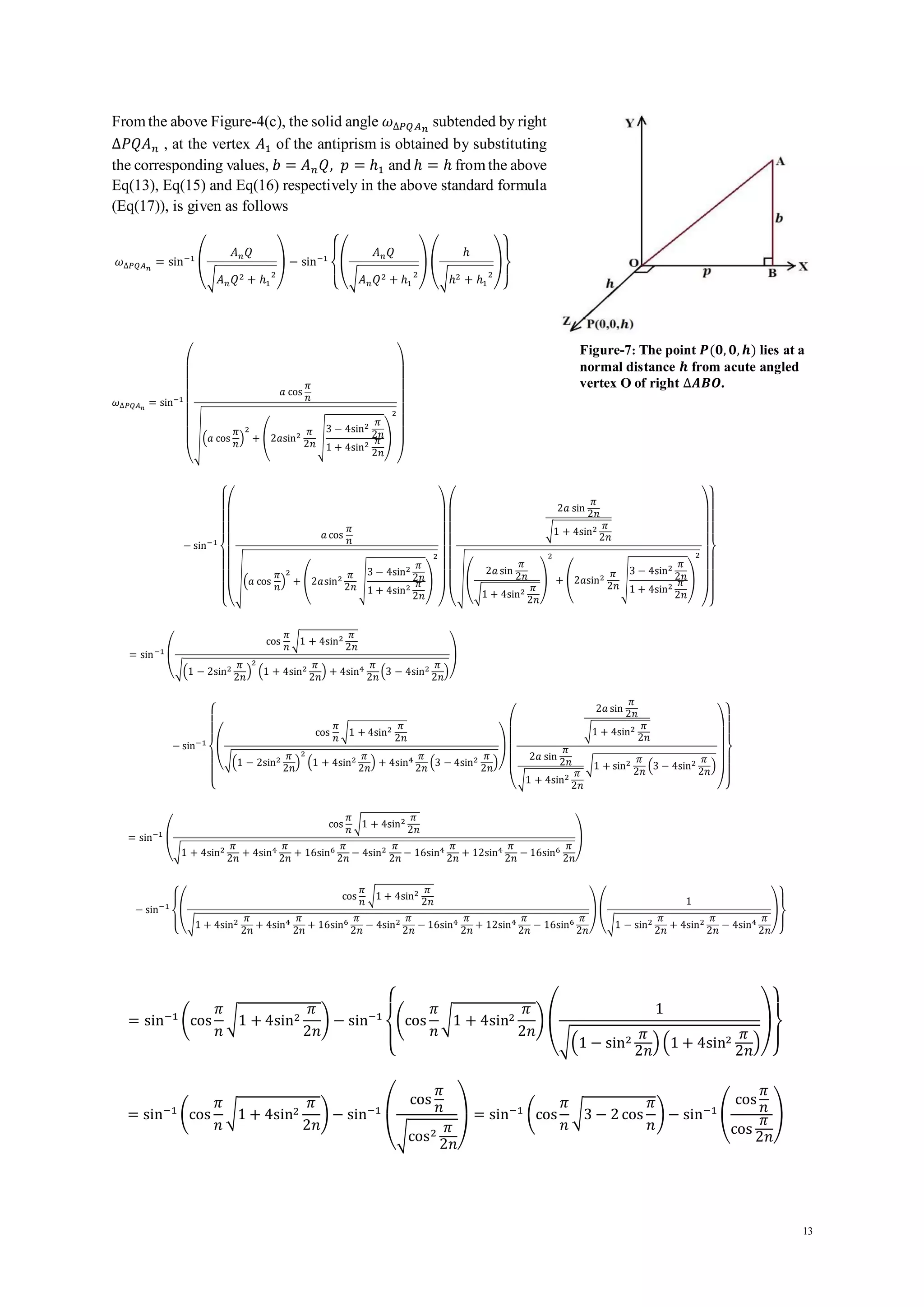 Regular N-gonal Right Antiprism: Application of HCR’s Theory of Polygon ...