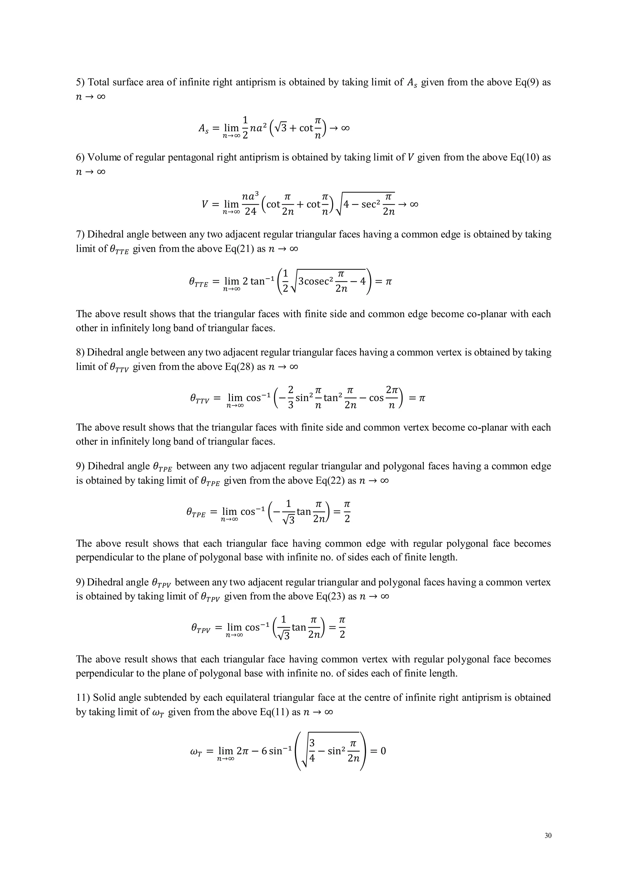 Regular N-gonal Right Antiprism: Application of HCR’s Theory of Polygon ...