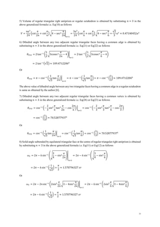 Regular N-gonal Right Antiprism: Application of HCR’s Theory of Polygon ...