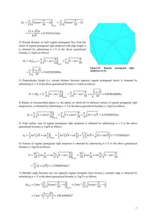 Regular N-gonal Right Antiprism: Application of HCR’s Theory of Polygon ...