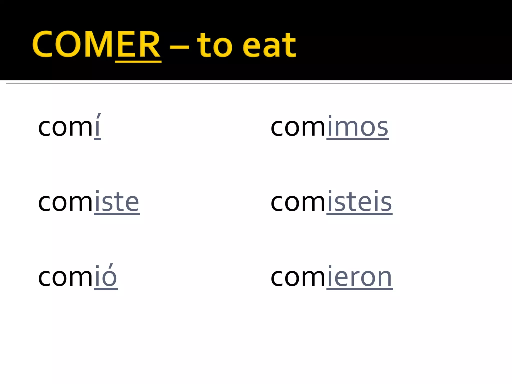 Regular preterite hacer dar ver | PPT