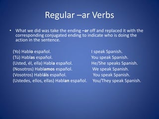 Spanish Verbs | PDF