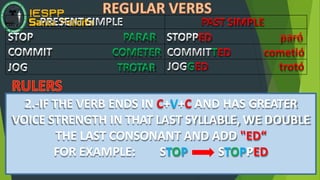 Regular verb in past tense in affirmative.pptx