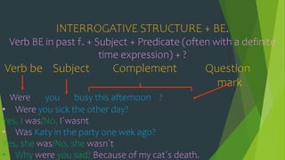 Regular verb in past tense in negattive and interrogative.pptx