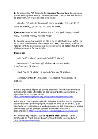 Regular verbs | PDF