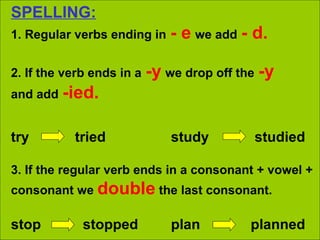 Regular verbs made by claire | PPT