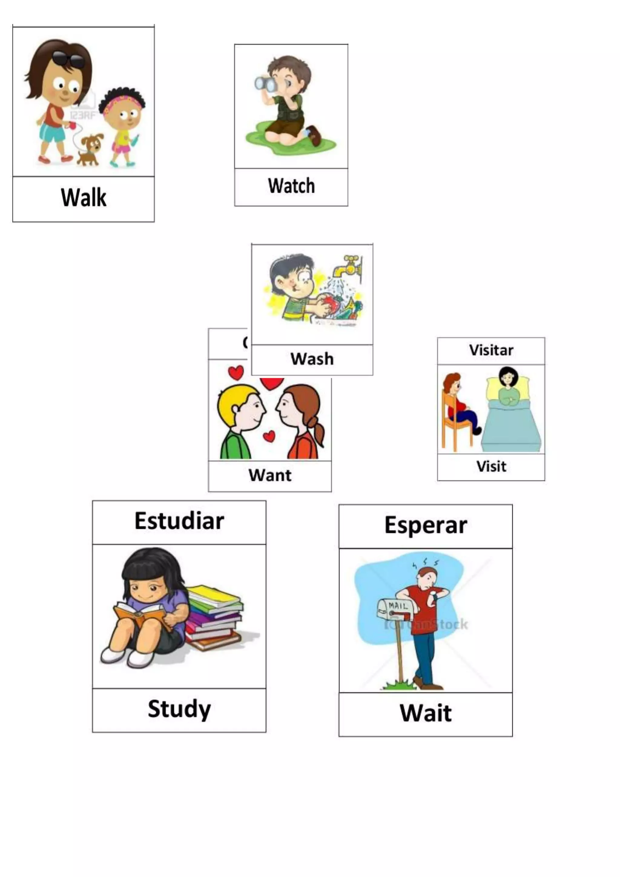 Regular verbs imagenes | DOCX