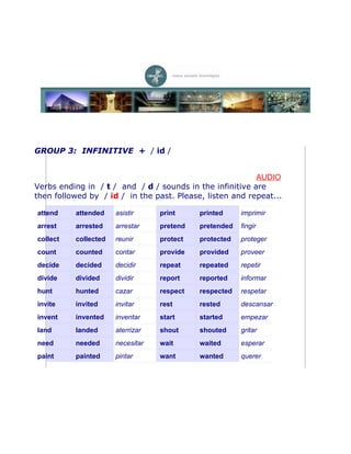 Regular verbs list | PDF