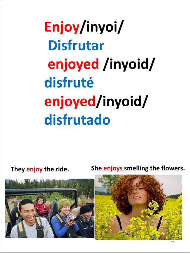 Regular verbs tarjetas con pronunciacion | PDF