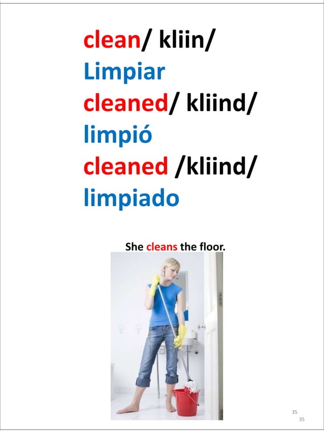 Regular verbs tarjetas con pronunciacion | PDF