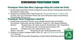 Regulasi Pengelolaan Limbah Cair, Persetujuan Teknis, dan Surat Kelayakan Operasional Pemenuhan ...