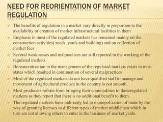 Regulated markets system in India | PPTX
