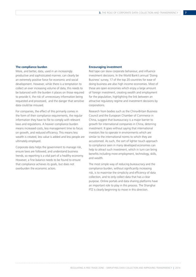 China Free Trade Zones discussion paper: Regulating a Free Trade Zone ...