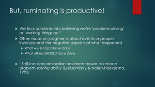 Regulating-Rumination-Webinar.pdf. Autocuidado | PDF