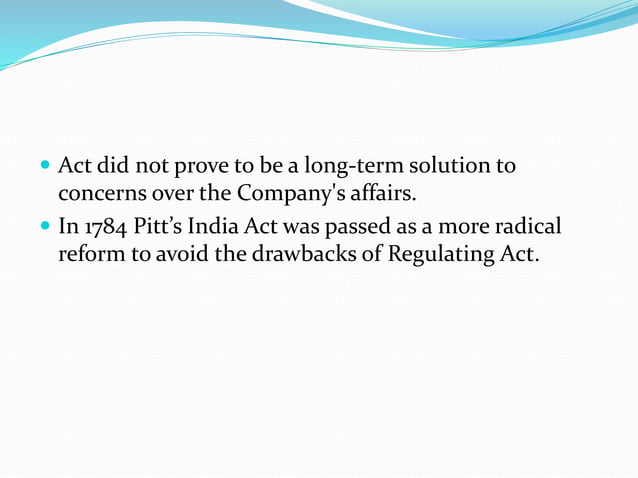 Regulating act 1773 | PPTX
