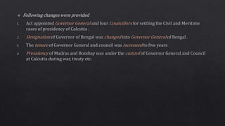 Regulating Act of 1773 | PPTX