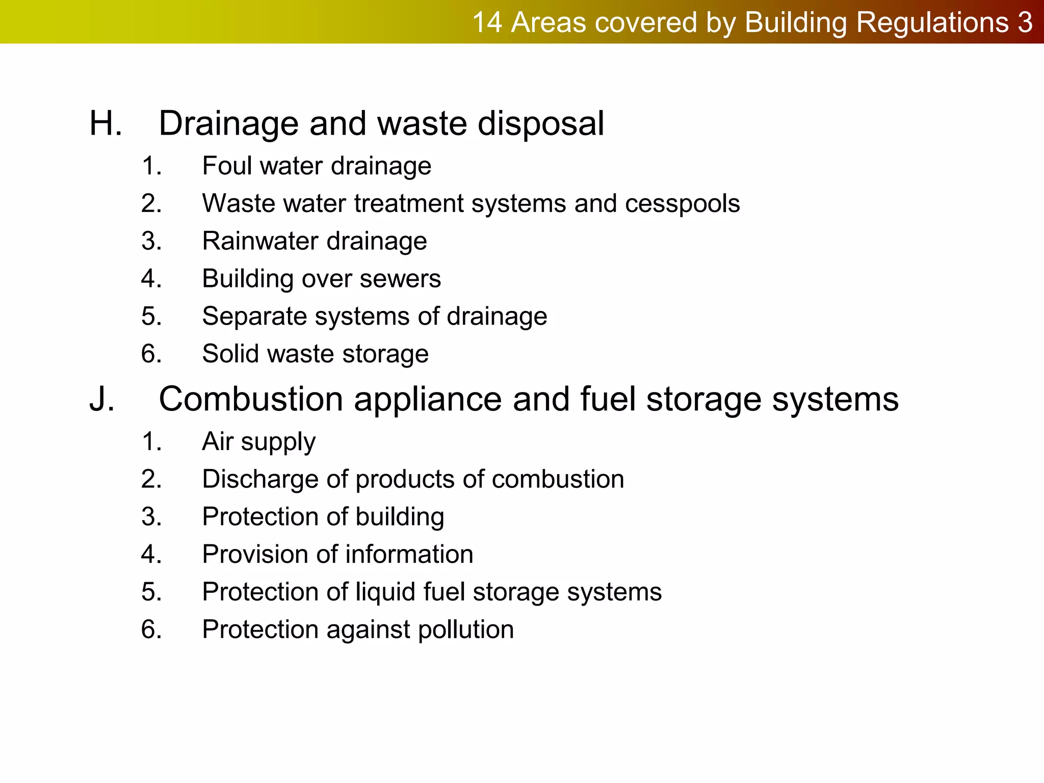 The Building Regulations and their approved documents | PPTX
