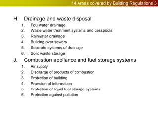 The Building Regulations and their approved documents | PPTX
