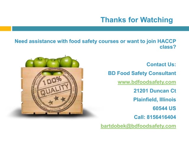 Regulating quality and safety of foods | PPT