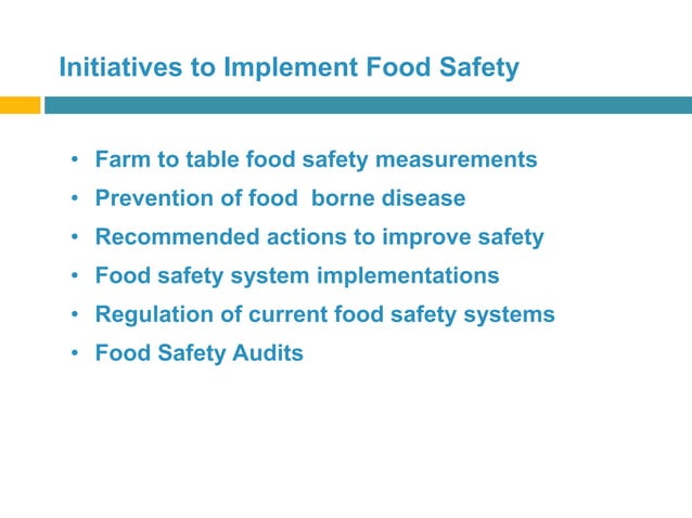 Regulating quality and safety of foods | PPT