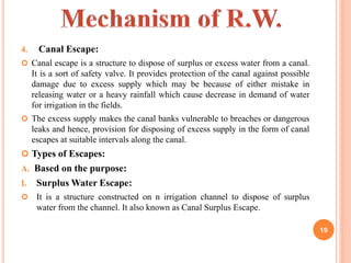 Regulating structure for canal flow | PPTX