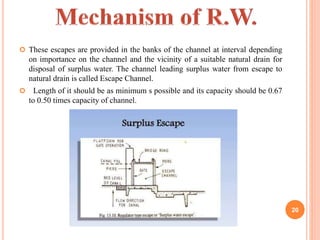 Regulating structure for canal flow | PPTX