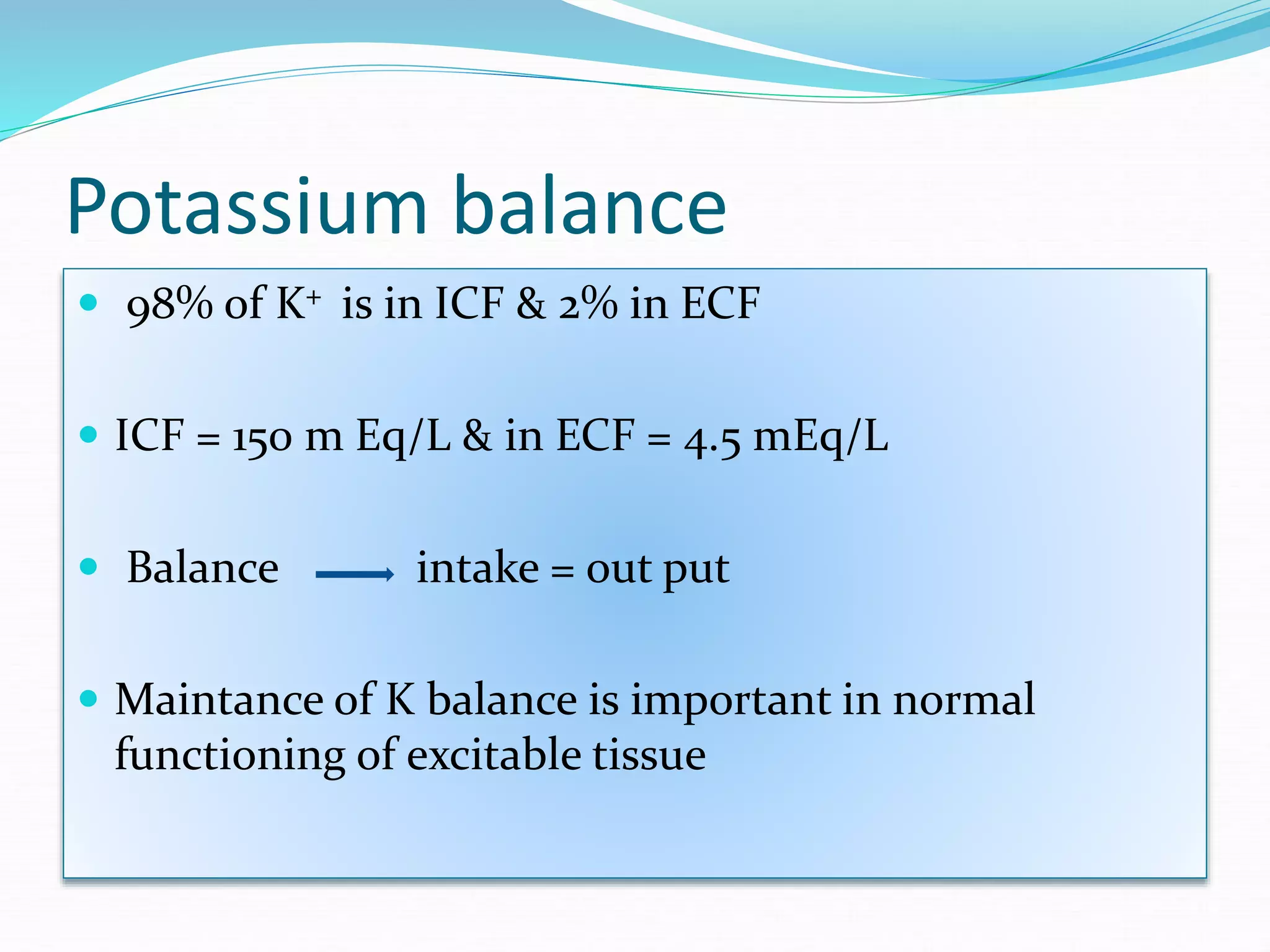 Potassium, Calcium & Phosphate Balance | PPTX