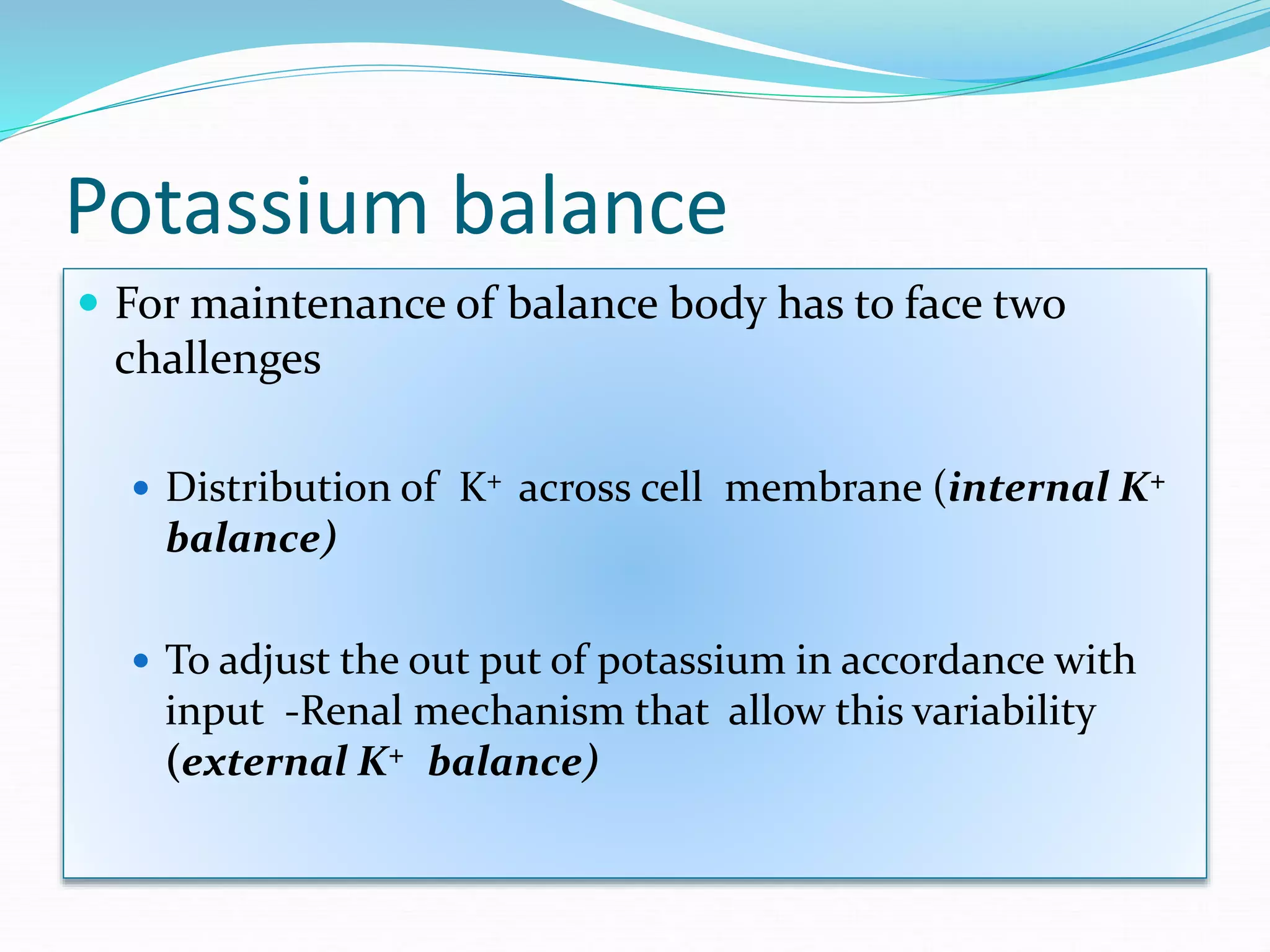 Potassium, Calcium & Phosphate Balance | PPTX