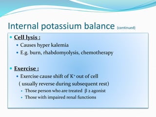 Potassium, Calcium & Phosphate Balance | PPTX